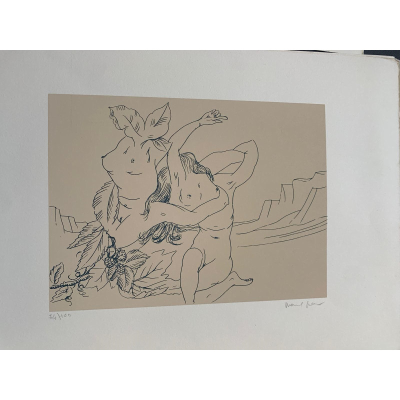 Marcel Jean, Surrealist lithograph, 1960s - Marco Polo - Antiques online